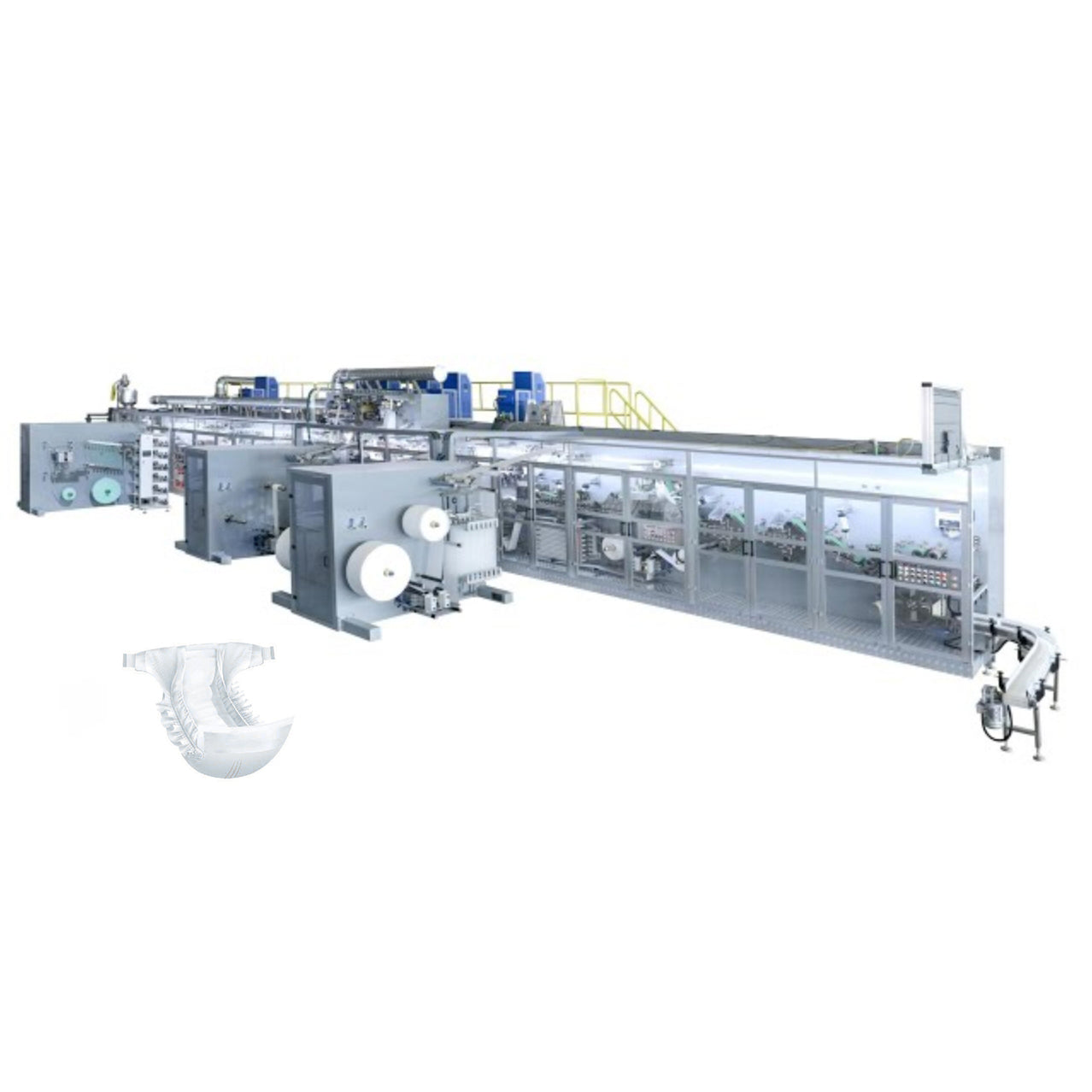 Baby diaper production line – 机械站